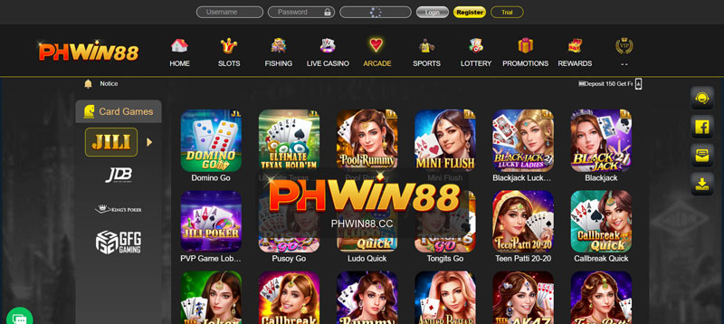 Phwin88 Casino Login | Get Free 100% Deposit to experience