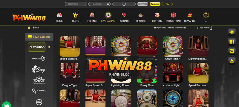 Phwin88 Casino Login | Get Free 100% Deposit to experience